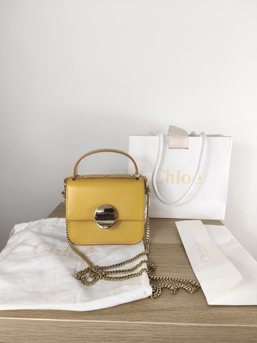 Chloe Micro flap Honey Gold /Calf leather (RRP £1250) Dust bag+shop bag ...
