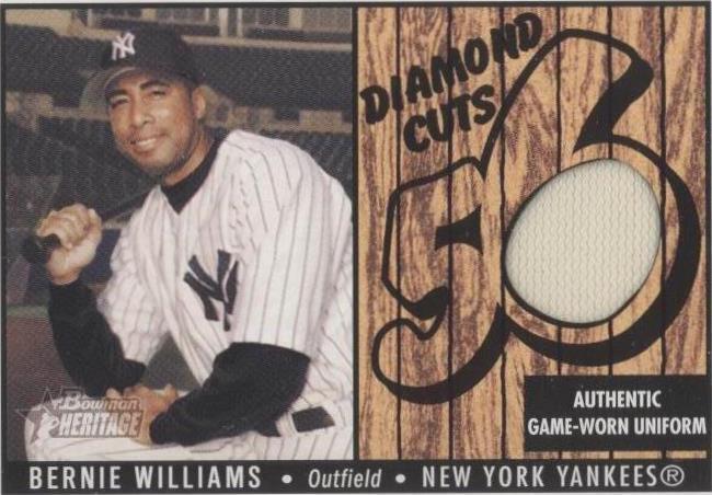 2003 Bowman Heritage - Diamond Cuts Bernie Williams #DC-BW (MEM) for ...