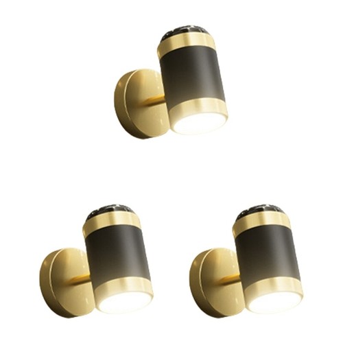 LED Swivels Head Bedroom Wall Lamp Star Projection Lights Home Bedside ...