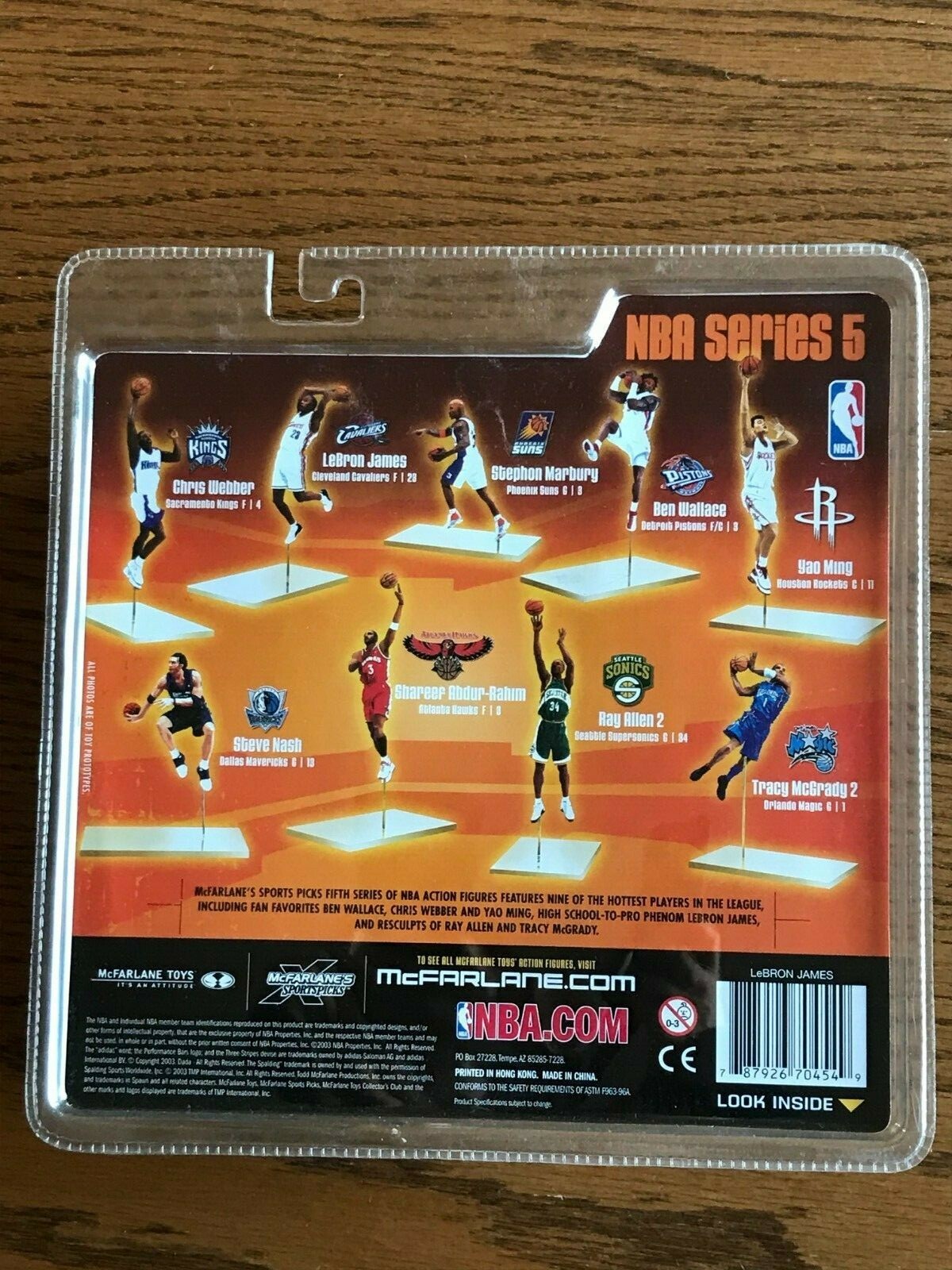 2003 Lebron James McFarlane NBA Series 5 Cleveland Cavaliers Rookie NIB ...