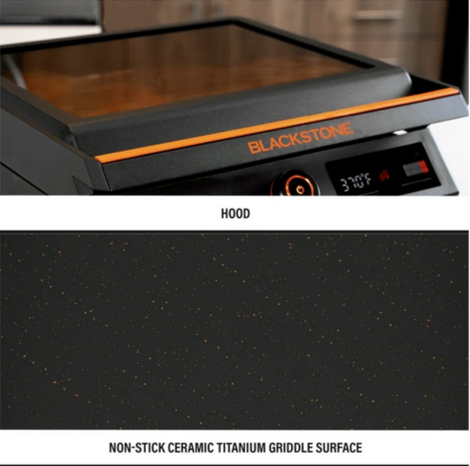 Blackstone Indoor/Outdoor Portable Electric Tabletop Griddle with Hood ...