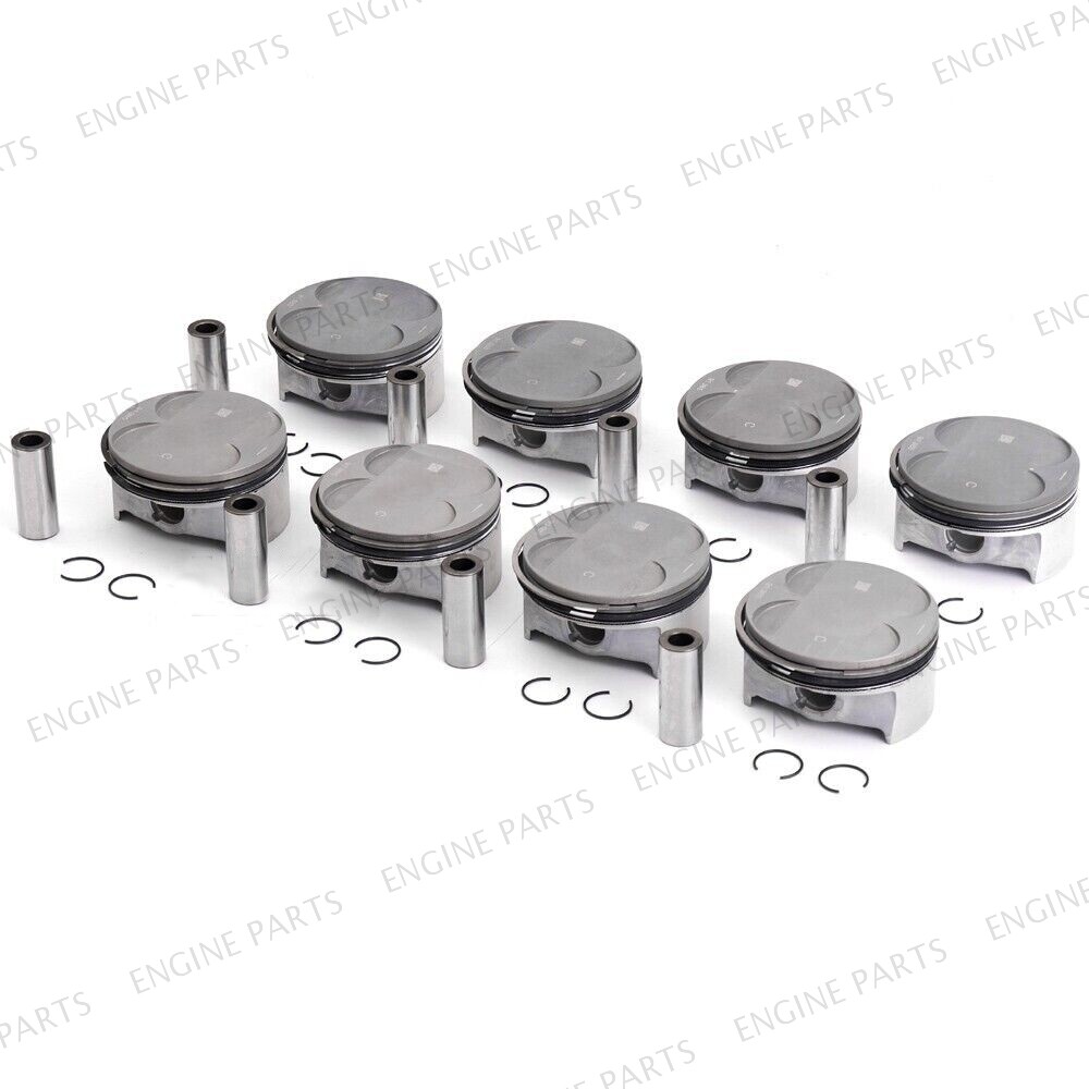 N62 4.4L Engine Pistons & Rings Kit STD Φ21mm For BMW 545i 645Ci X5 E53 ...