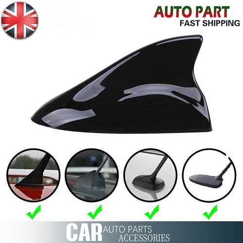Gloss Black Roof Antenna Aerial SHARK FIN CONVERSION For Mini Cooper ...