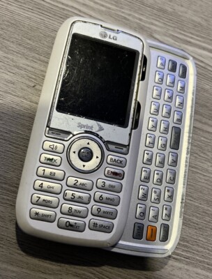 LG Rumor LX260 White Sprint Cell Slider Phone Slide Cellular Untested ...