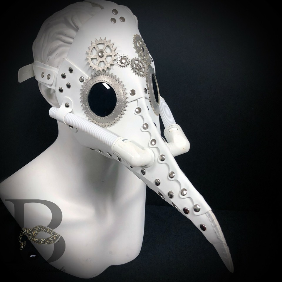Plague Doctor Mask Long Nose Raven Bird Mask for Halloween Cosplay ...