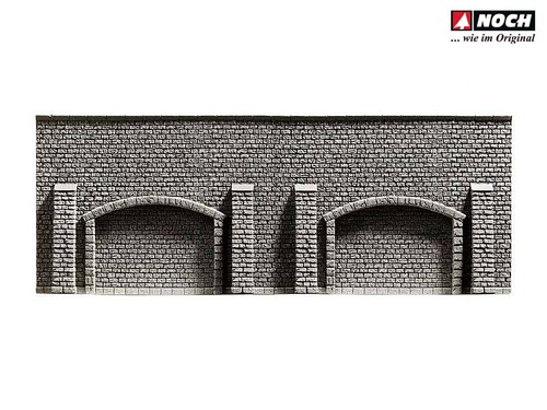 NOCH 58058 Spur H0 Arkaden-Steinmauer, 33,4 x 12,5 cm | eBay.de