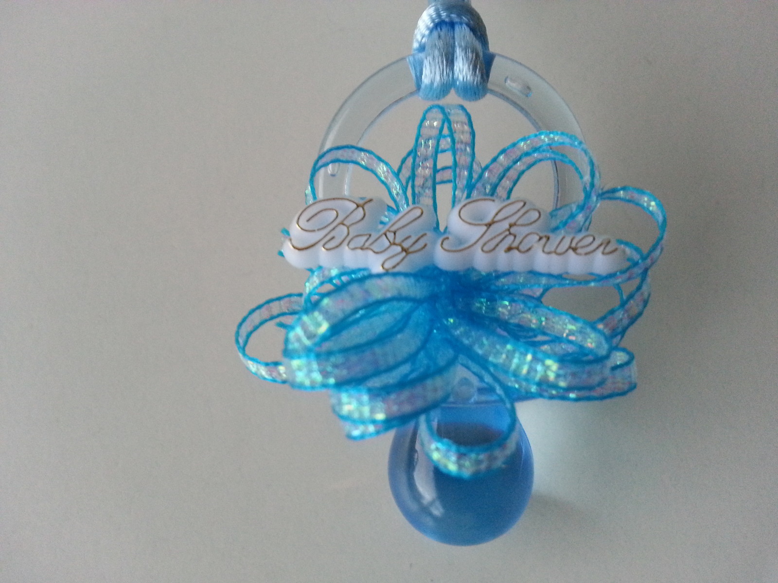 12 Blue Pacifier Necklaces Baby Shower Games Favors it's a Boy Prizes ...