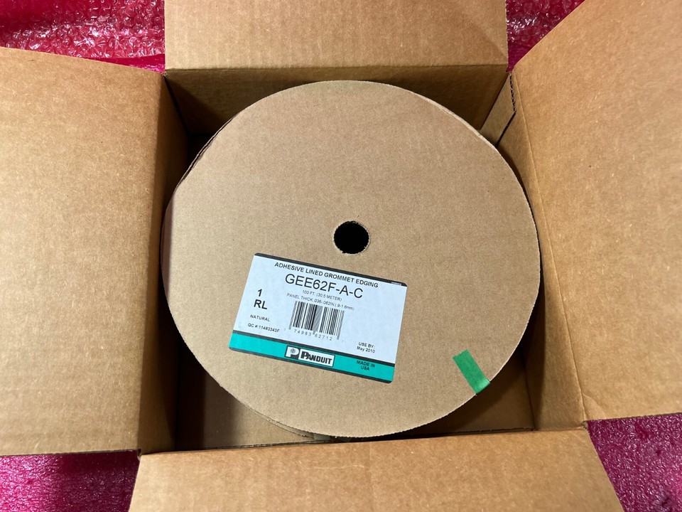 1 Pc GEE62F-A-C Panduit 30.5 Meter ADHESIVE LINED GROMMET EDGING | eBay