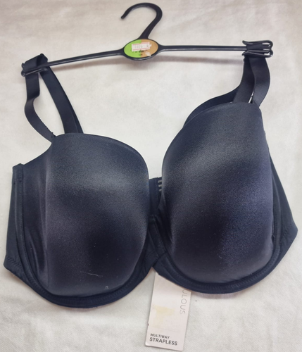 EX M&S Underwired 2 in 1 strapless Bra Multiway Color Black Size 32G ...