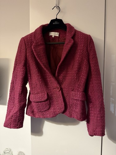 Phase Eight Pink Tweed Wool Cropped Blazer Size 14 | eBay UK