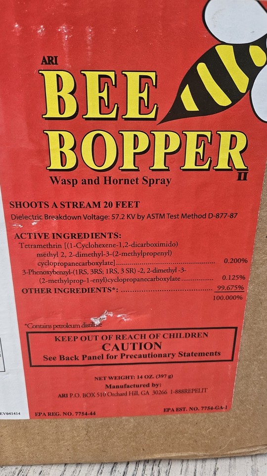 3 New ARI BEE BOPPER Wasp & Hornet Killer Spray 14oz 20' Reach Made In ...