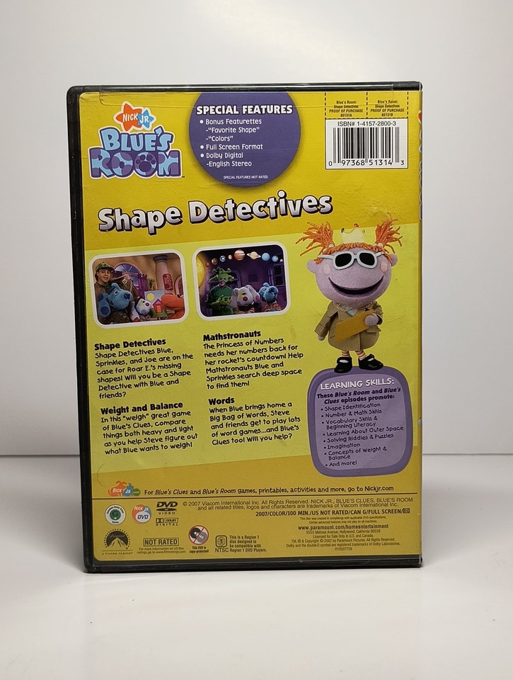 Blue’S Room: Shape Detectives (DVD, 2007) GOOD 97368513143 | eBay