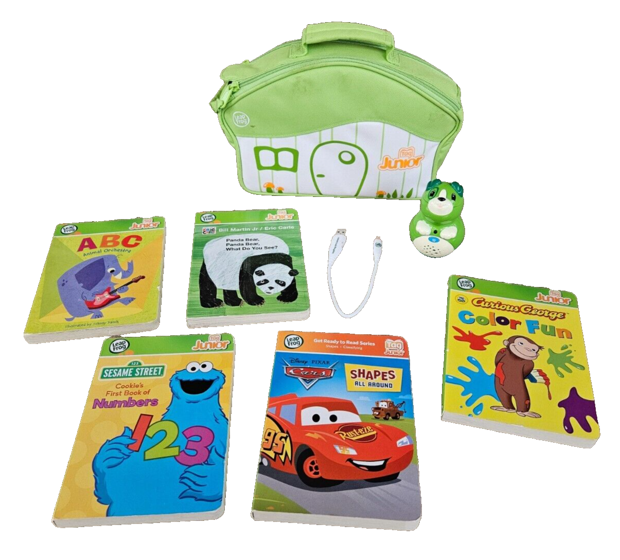 Lot of 6 Leap Frog Tag Junior Books + Pal Reader & Carrying Case | eBay