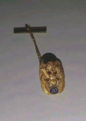 Vintage US Military Army Service 30 Year Pin Eagle Insignia Lapel Pin ...