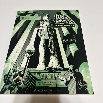 Judges Guild D&D - Dark Tower Fantasy Game Aid - RPG Reprint | eBay
