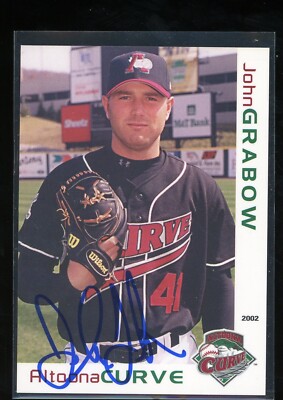 2002 Altoona Curve JOHN GRABOW Signed Card autograph AUTO RC PIRATES | eBay