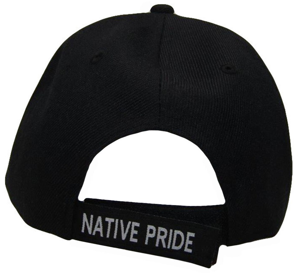 Native American Indian Bear Tribal Shadow Black Embroidered Cap Hat | eBay