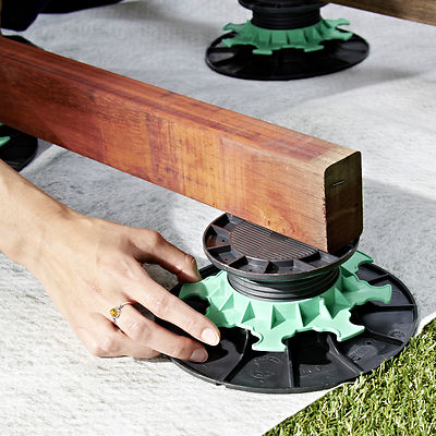 DECKING RISERS | Pack of 10 Adjustable Decking Support Pedestal | 50 to ...