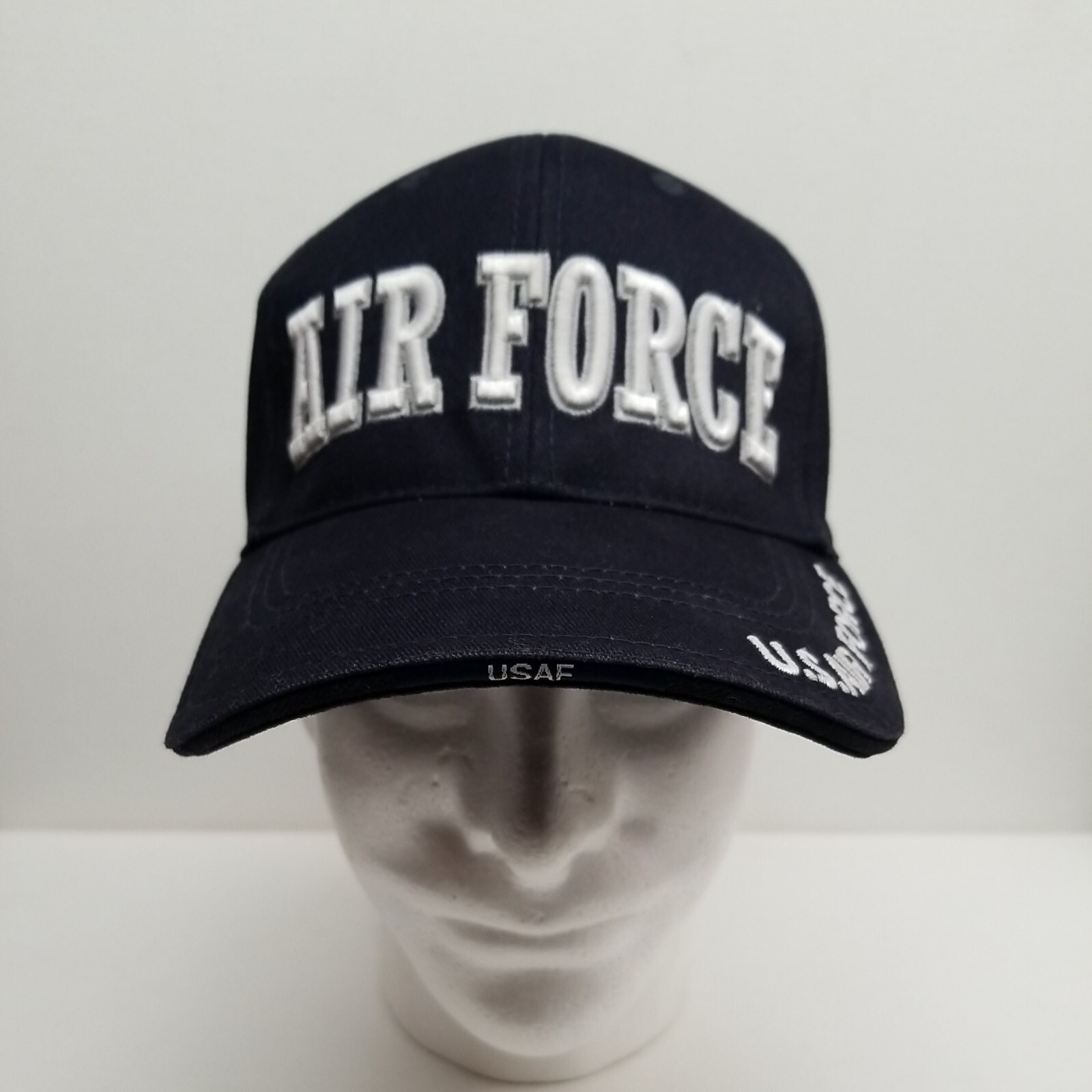US Air Force Text Navy Blue USAF Baseball Cap Ballcap… - Gem