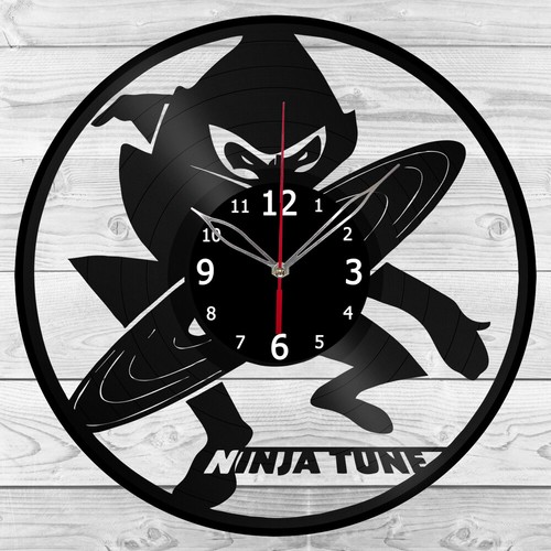 Vinyl Clock Ninja Tune Vinyl Wall Clock Home Decor Handmade 1245 | eBay