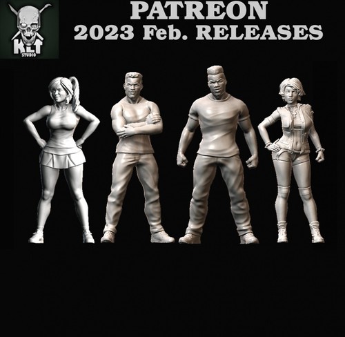 KLT Studio Miniatures Modern Horror Movie Victims Zona Alfa Spectre ...