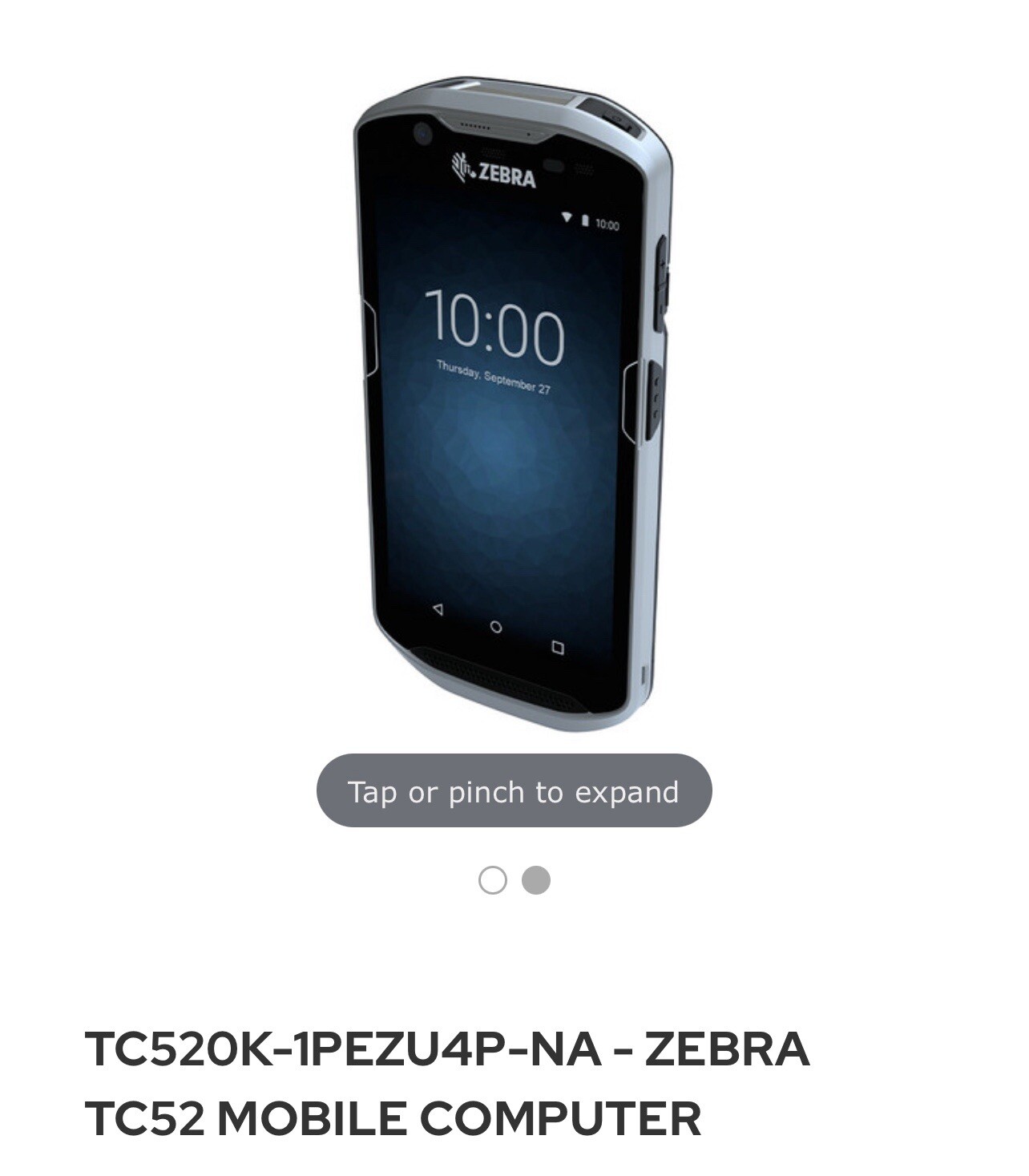 Zebra TC52 Android 8.1 Barcode Scanner - TC520K1PEZU4PNA | eBay