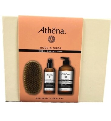 Athena Rose & Shea Body Collection Set Relaxing Body Spray Body Lotion ...