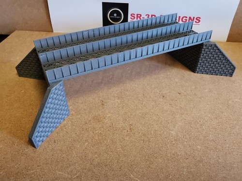N Gauge Girder style double track bridge 3D Printed in grey | eBay UK