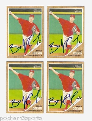 BRODY COLVIN Signed/Auto. 2011 TOPPS HERITAGE MINOR LEAGUE CARD ...