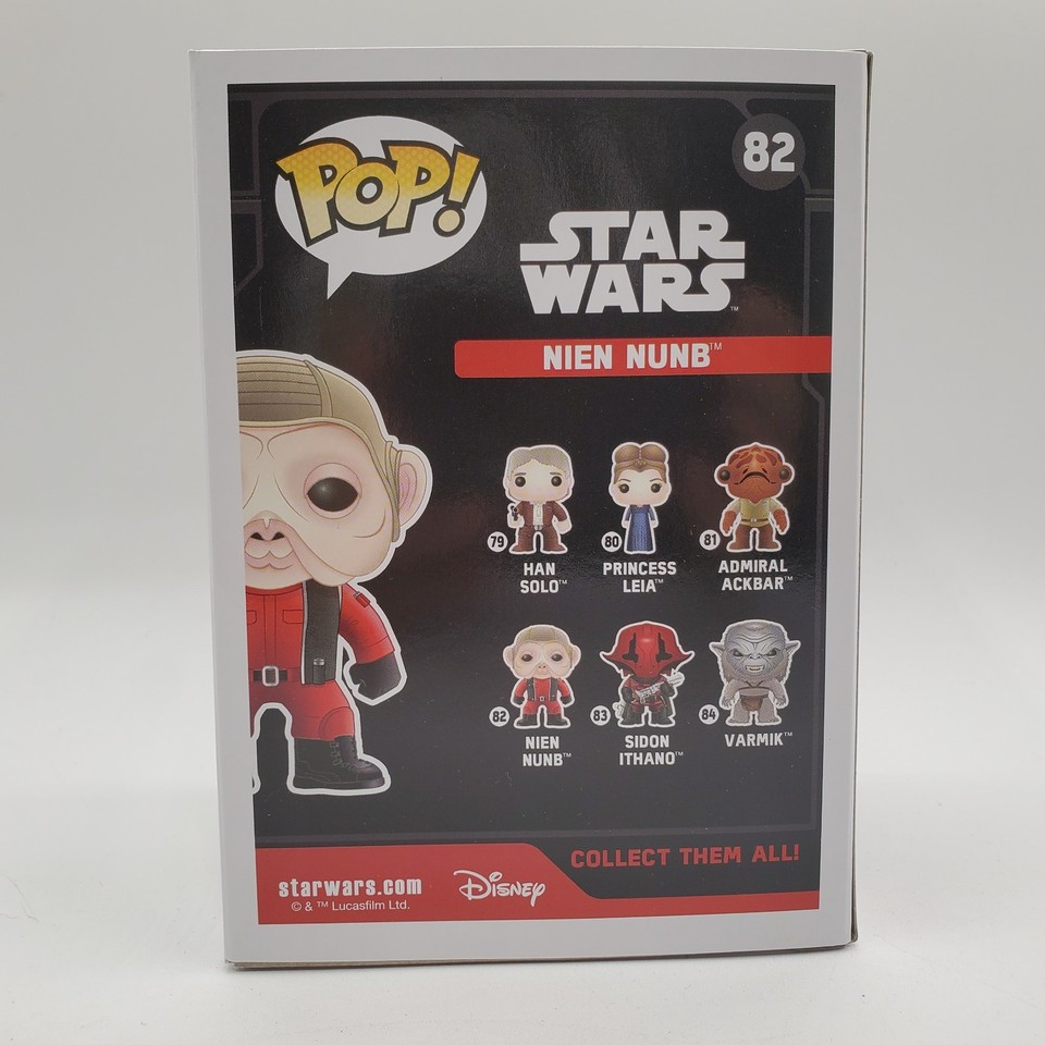 Star Wars The Force Awakens Nien Nunb Funko Pop! #82 Bobble-Head NEW | eBay