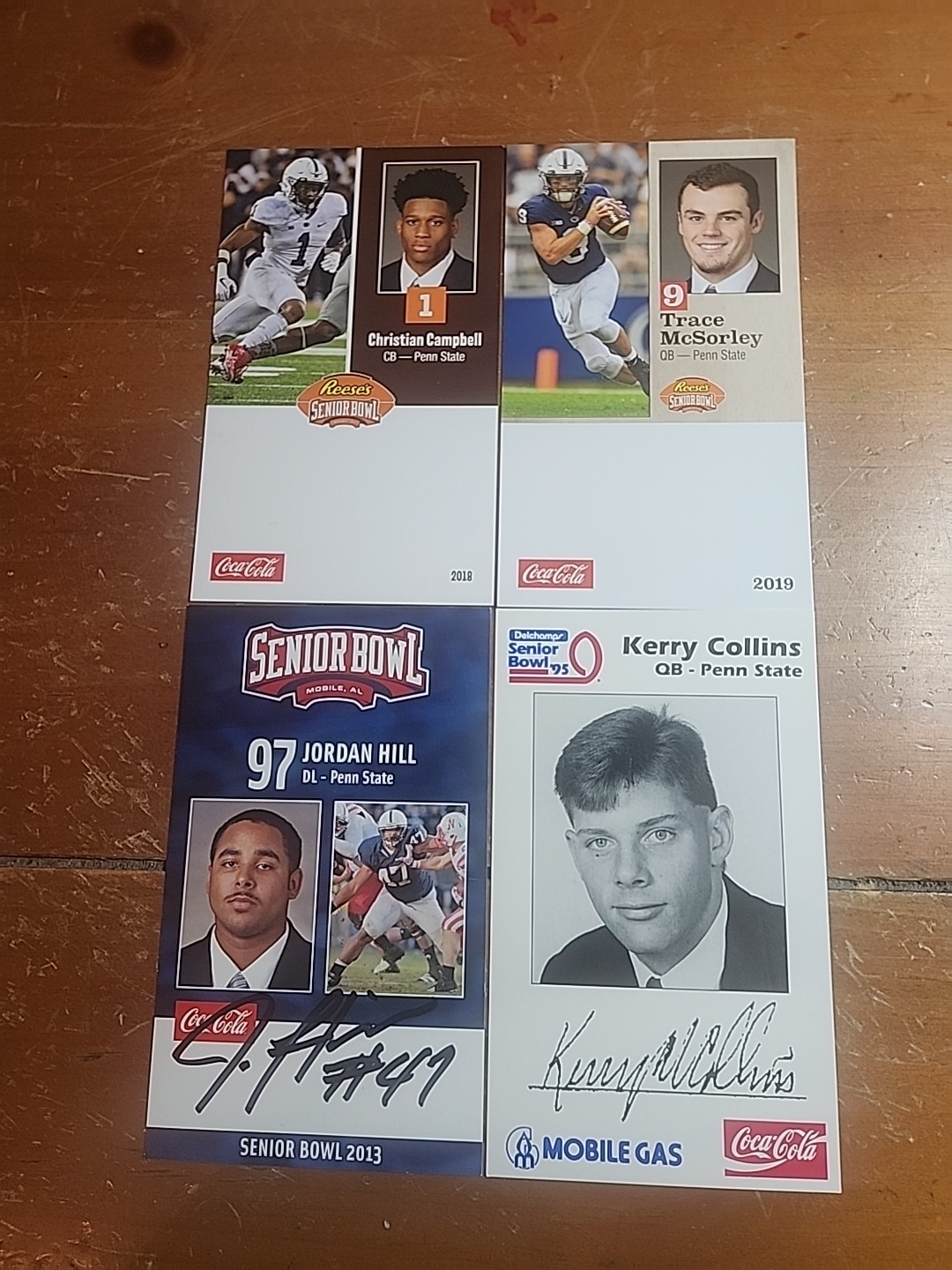 (4) Different Penn State Senior Bowl Rookie Cards | eBay