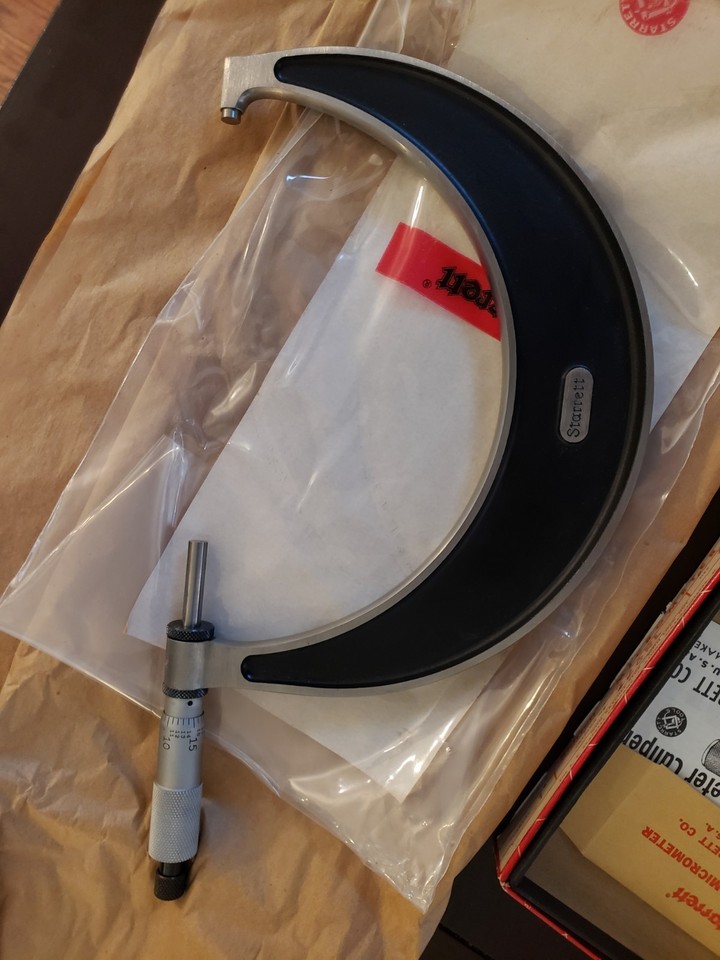 NOS Starrett 5-6" Outside Micrometer. 001 Grad | eBay