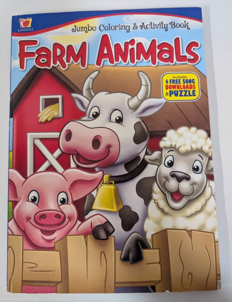 3 Coloring & Activity Books by Crayola-Time to Color, Landoll-Farm ...