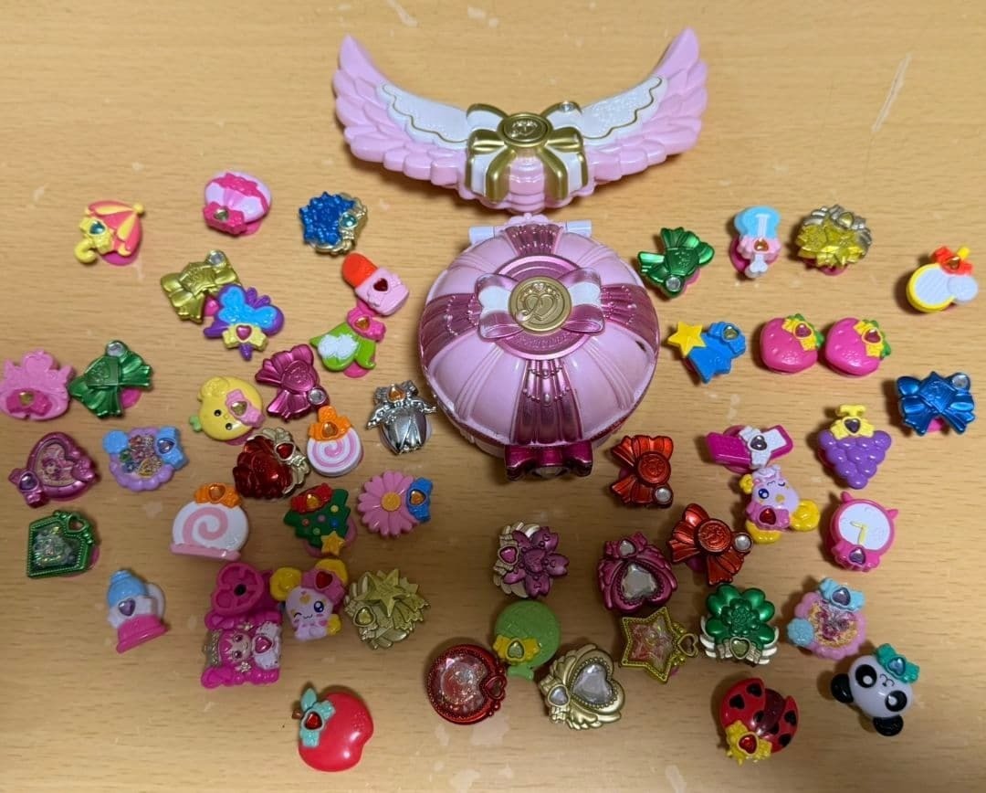 Glitter force Smile Precure Girls Toy Set Pact Compact Charm Decor No ...