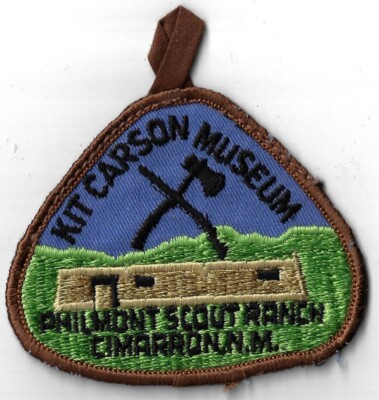 Philmont Scout Ranch Cimarron N.M Kit Carson Museum BSA Patch BROWN Bdr ...