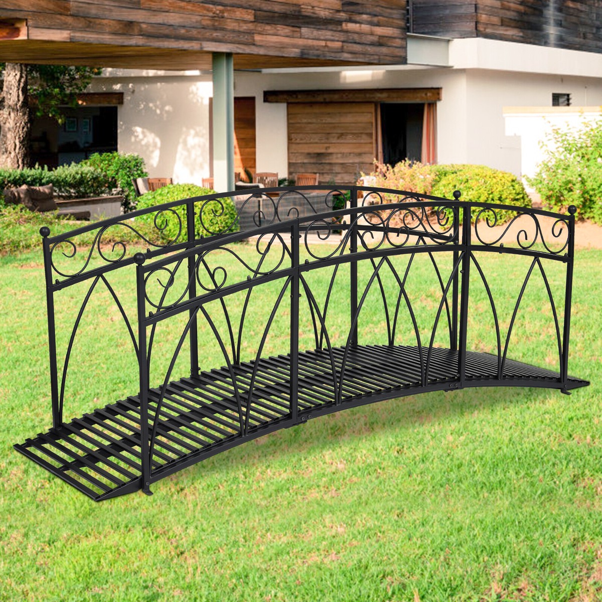 Wooden Garden Bridge Classic Wooden Arch Footbridge Barbados | Ubuy