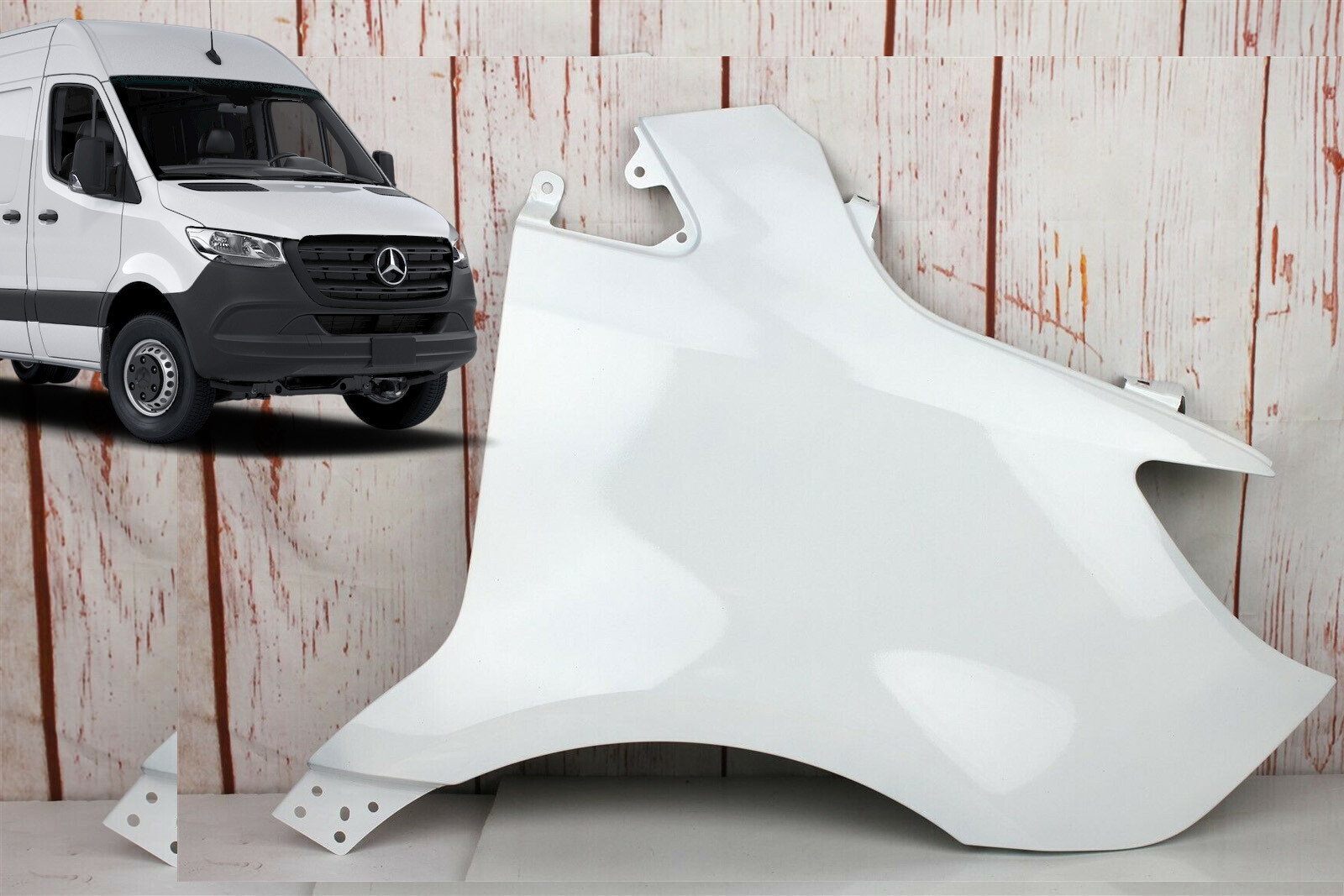 MERCEDES SPRINTER W907 2019-2023 RIGHT PASSENGER SIDE FENDER WHITE 9147 ...