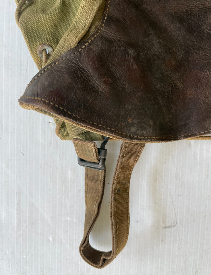 WW1 ORIGINAL US M1917 MOUNTED PATTERN CANVAS LEGGINGS W/ LEATHER LEG ...