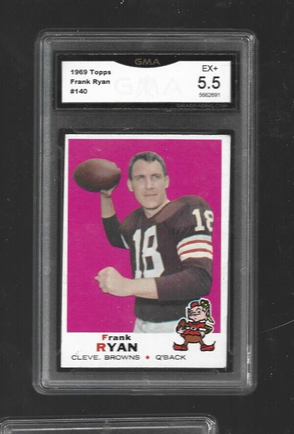 1969 Topps #140 Frank Ryan Browns GMA Grade 5.5 EX+ | eBay