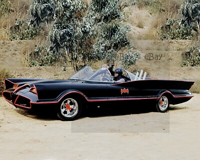 Adam West and Burt Ward in Batmobile 10 X 8 Photo Reprint | eBay