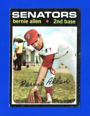 1971 Topps BASEBALL SET BREAK #427 BERNIE ALLEN WASHINGTON SENATORS ...