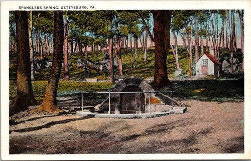 Spanglers Spring Gettysburg Pennsylvania Postcard White Border Unposted ...