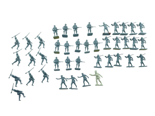 Lot of Plastic Military Toy Soldiers Army Men Figures Figurines WW2 WW1 ...