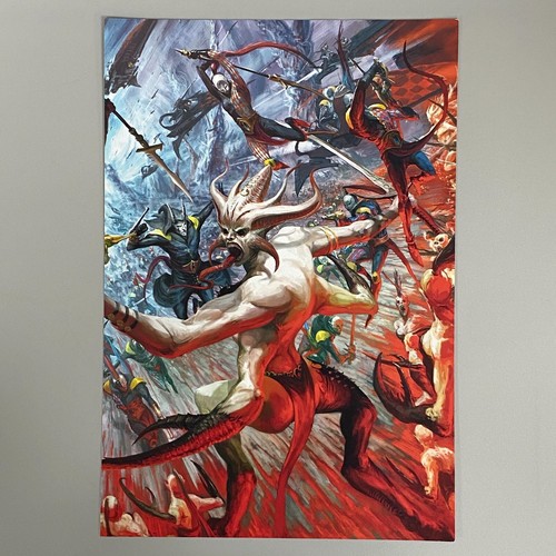 SLAANESH KEEPER OF SECRETS AELDARI HARLEQUIN ART PICTURE POSTER ...