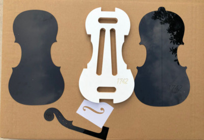 1Set Violin template Stradivari model Violin neck F hole templet Mold ...