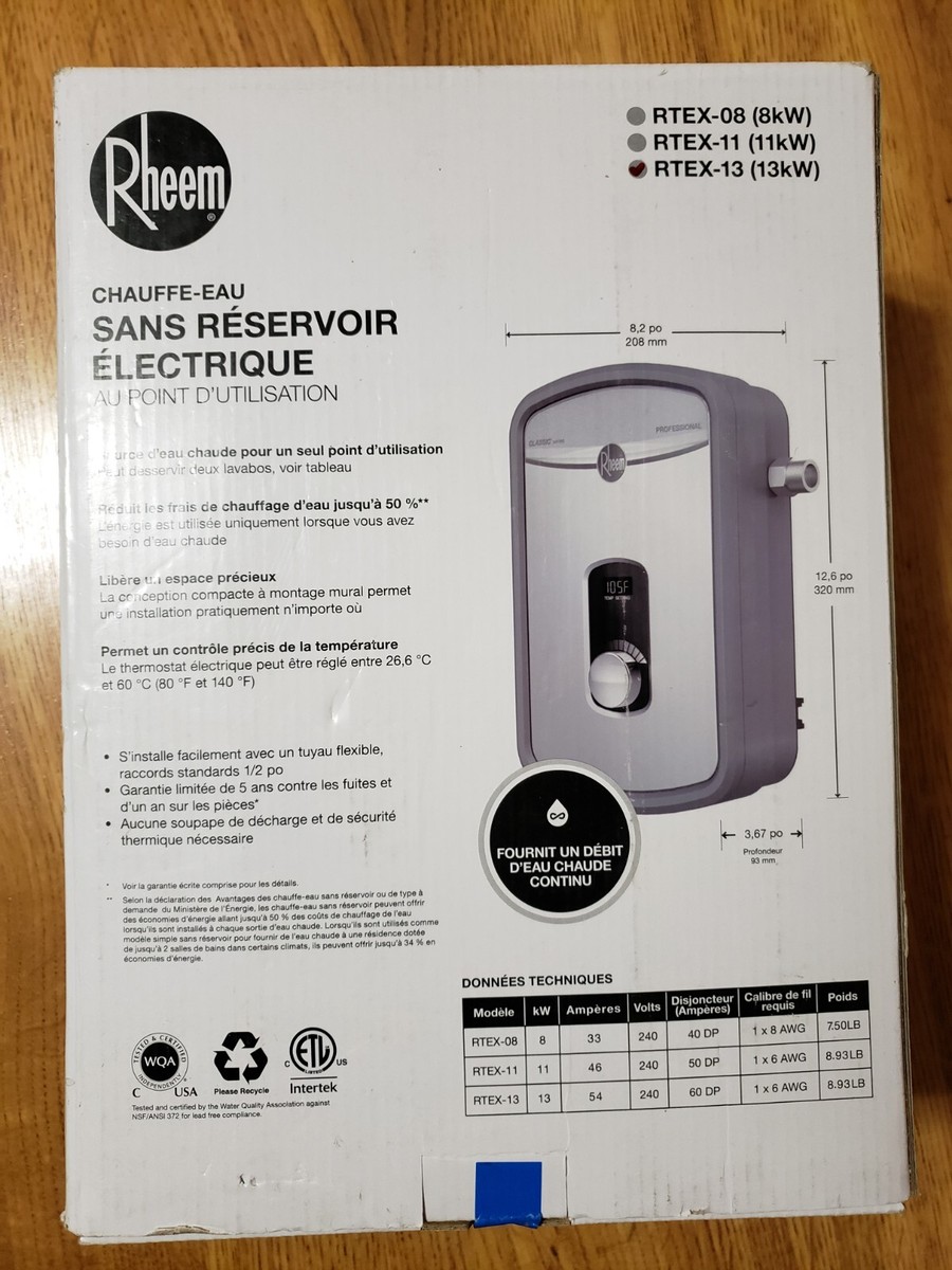 Rheem Rte 13 Electric Tankless Water Heater Reviews