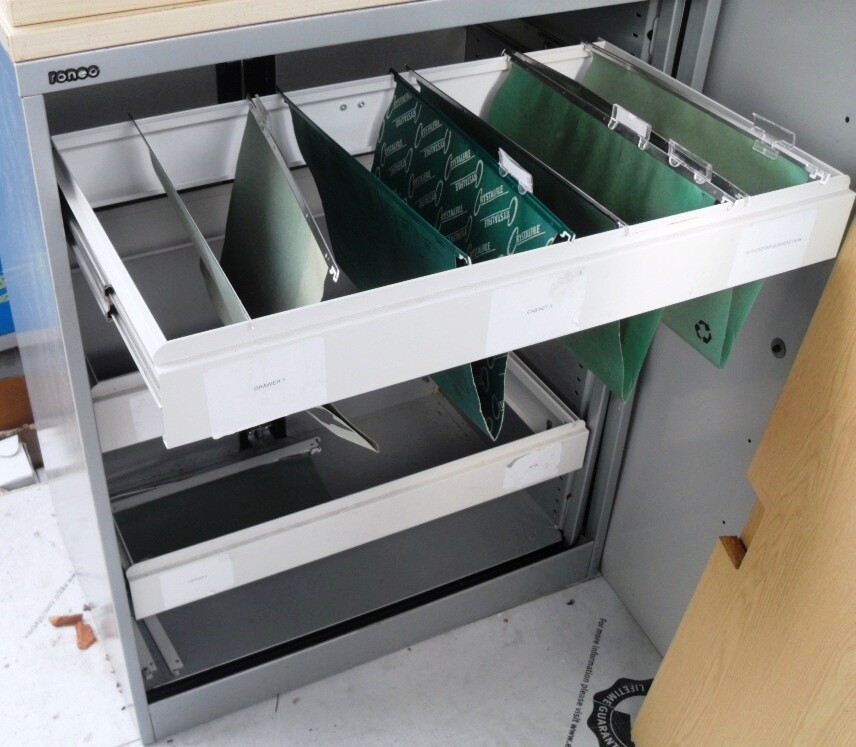 Roneo Tambour Office Cabinet Cupboard A4 Lateral Folder Files Bookshelf ...