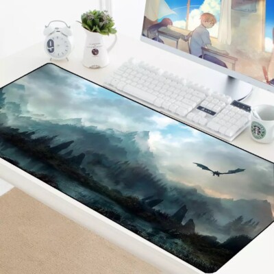 70x30CM Skyrim Mouse-pad Large Gaming Mousepad Mat Keyboard Pad | eBay ...