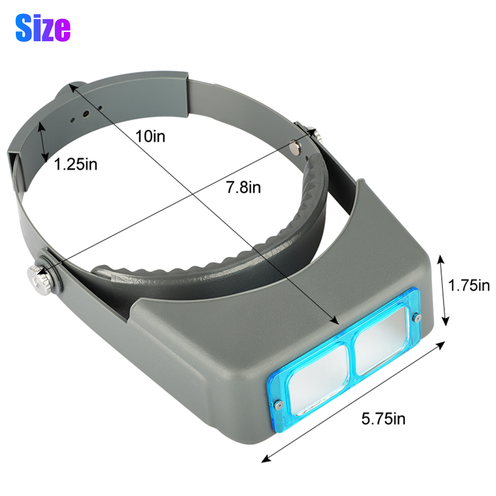 Headband Magnifier Head Magnifying Visor Glasses Jewelry Watch Repair w ...