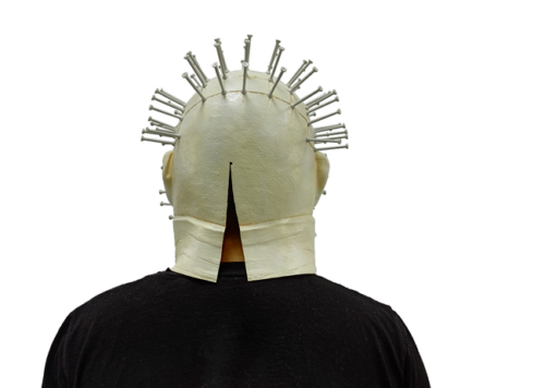 Mask Pinhead Ghost Scary Latex Helmet Halloween Horror Cosplay Props | eBay